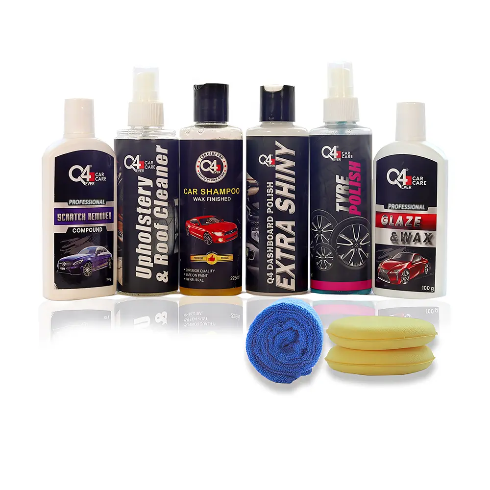 Buy Q4 Ever Premium Car Care Kit (Pack of 9 Items) Best Value ...